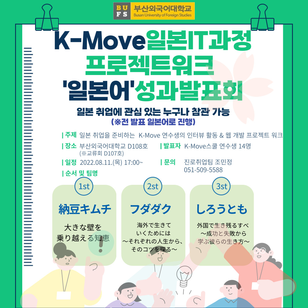 K-MOVE 일본IT과정 프로젝트워크 일본어 성과 발표회